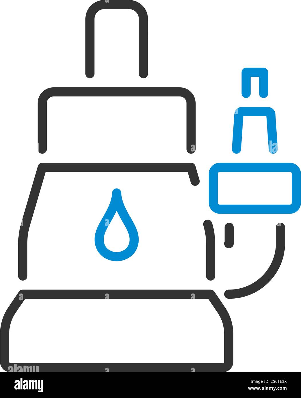 Submersible Water Pump Icon. Editable Bold Outline With Color Fill ...