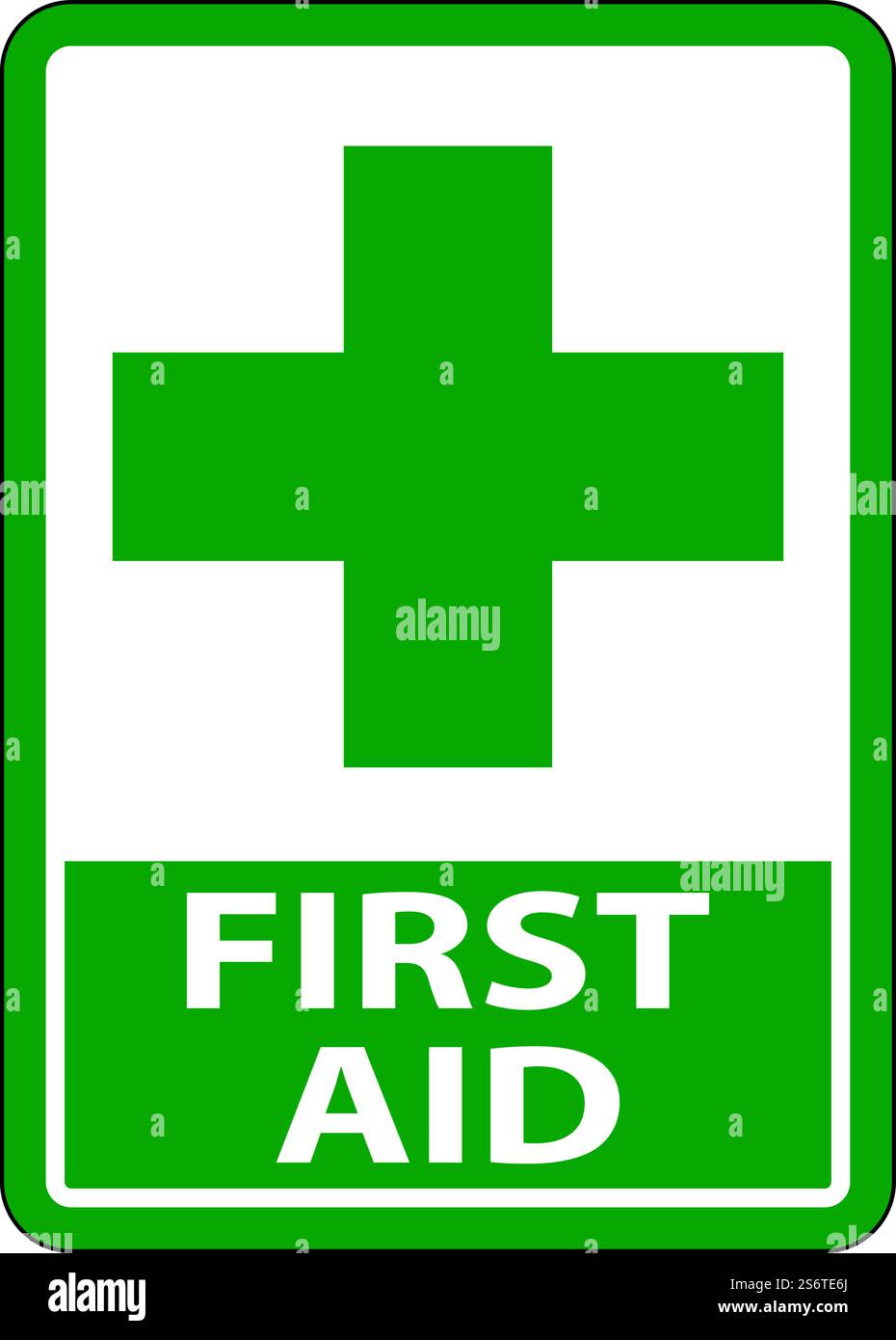 First Aid Label Sign on white background Stock Vector Image & Art - Alamy