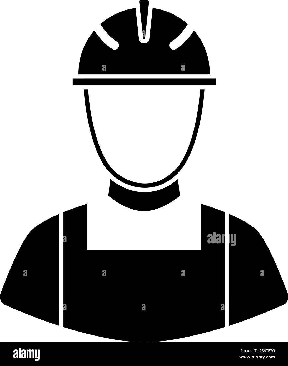 Labor Day Icon. Black Stencil Design. Vector Illustration Stock Vector ...