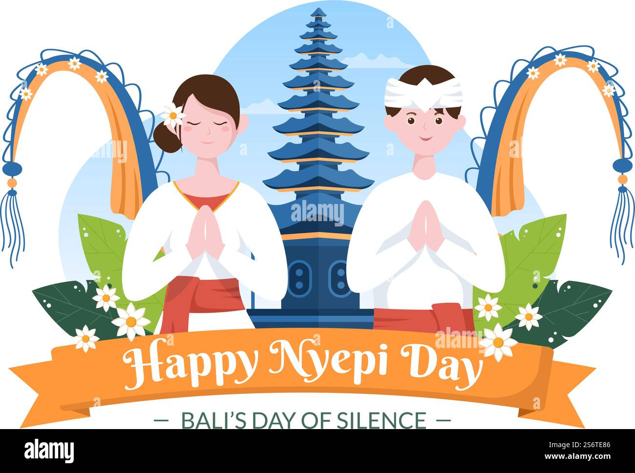 Happy Nyepi Day or Bali’s Silence for Hindu Ceremonies in Bali with ...