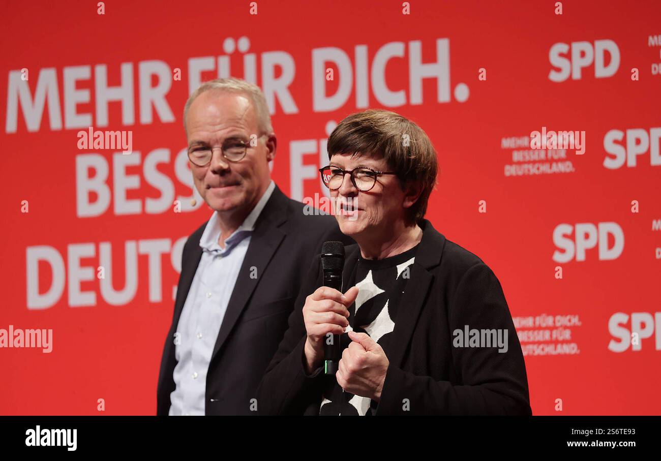Saskia Esken SPD Bundestagswahlkampf 2025, Auftaktveranstaltung der SPD ...