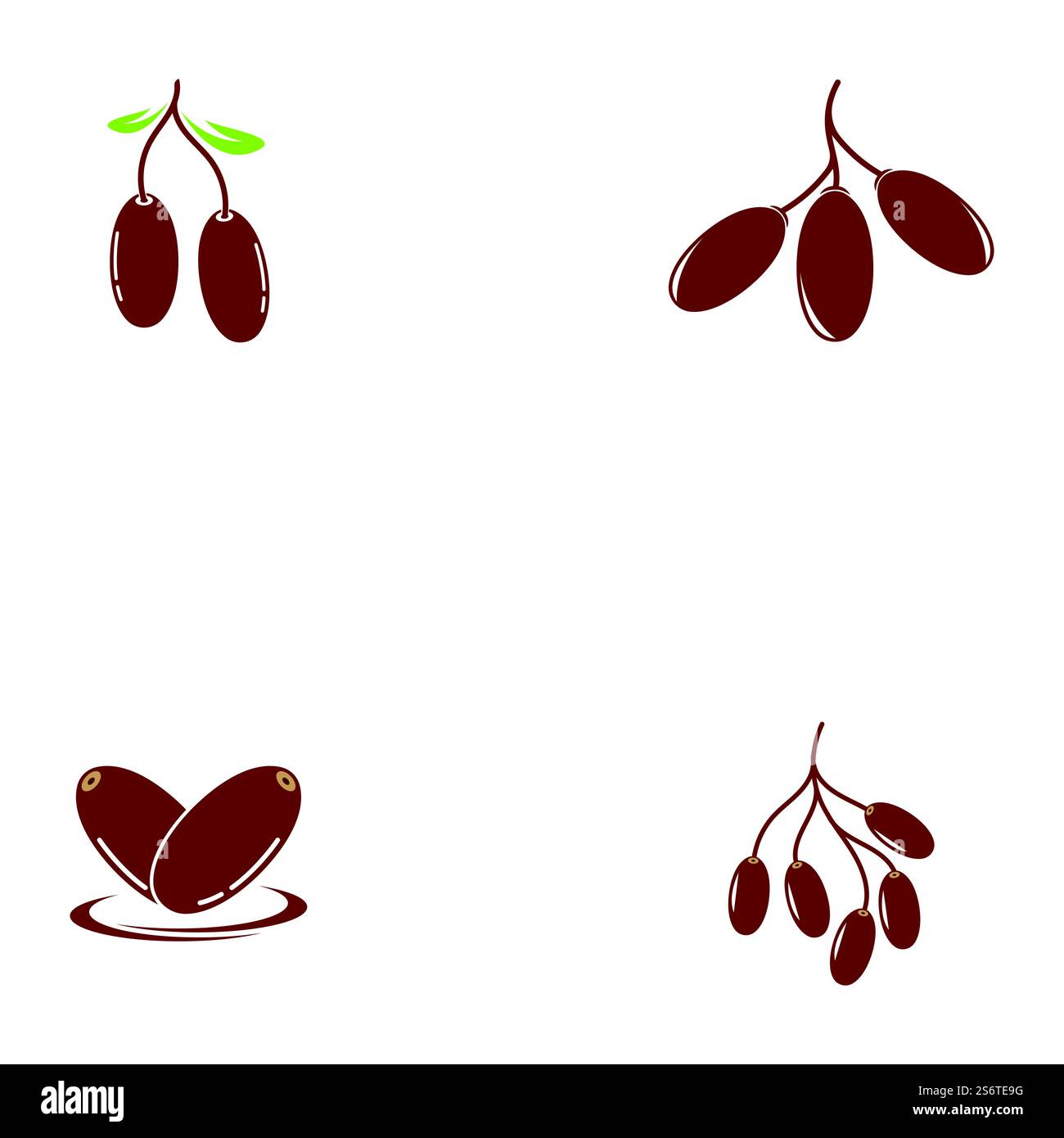 dates logo food graphic design element template for Muslim holidays ...