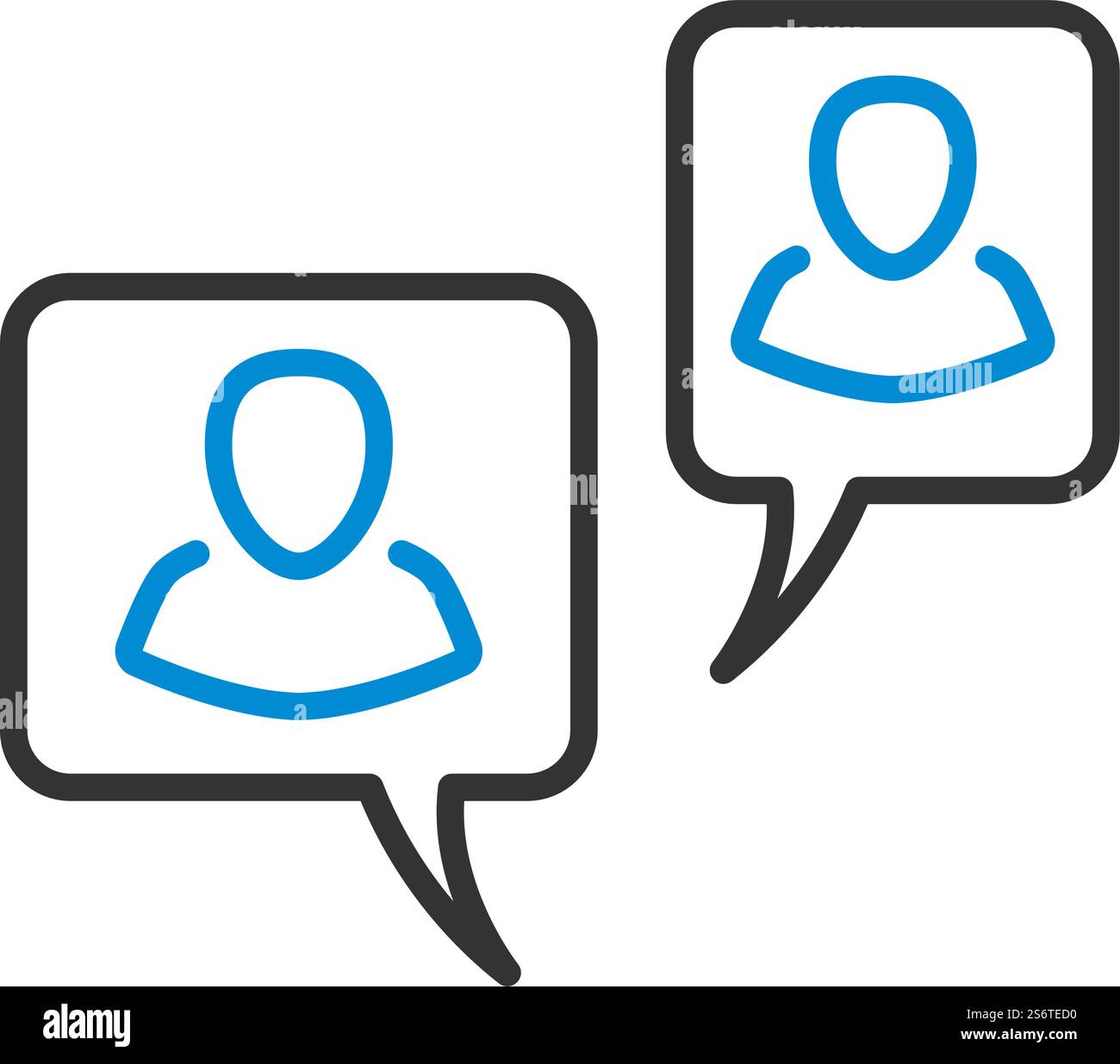 Chat Icon. Editable Bold Outline With Color Fill Design. Vector ...