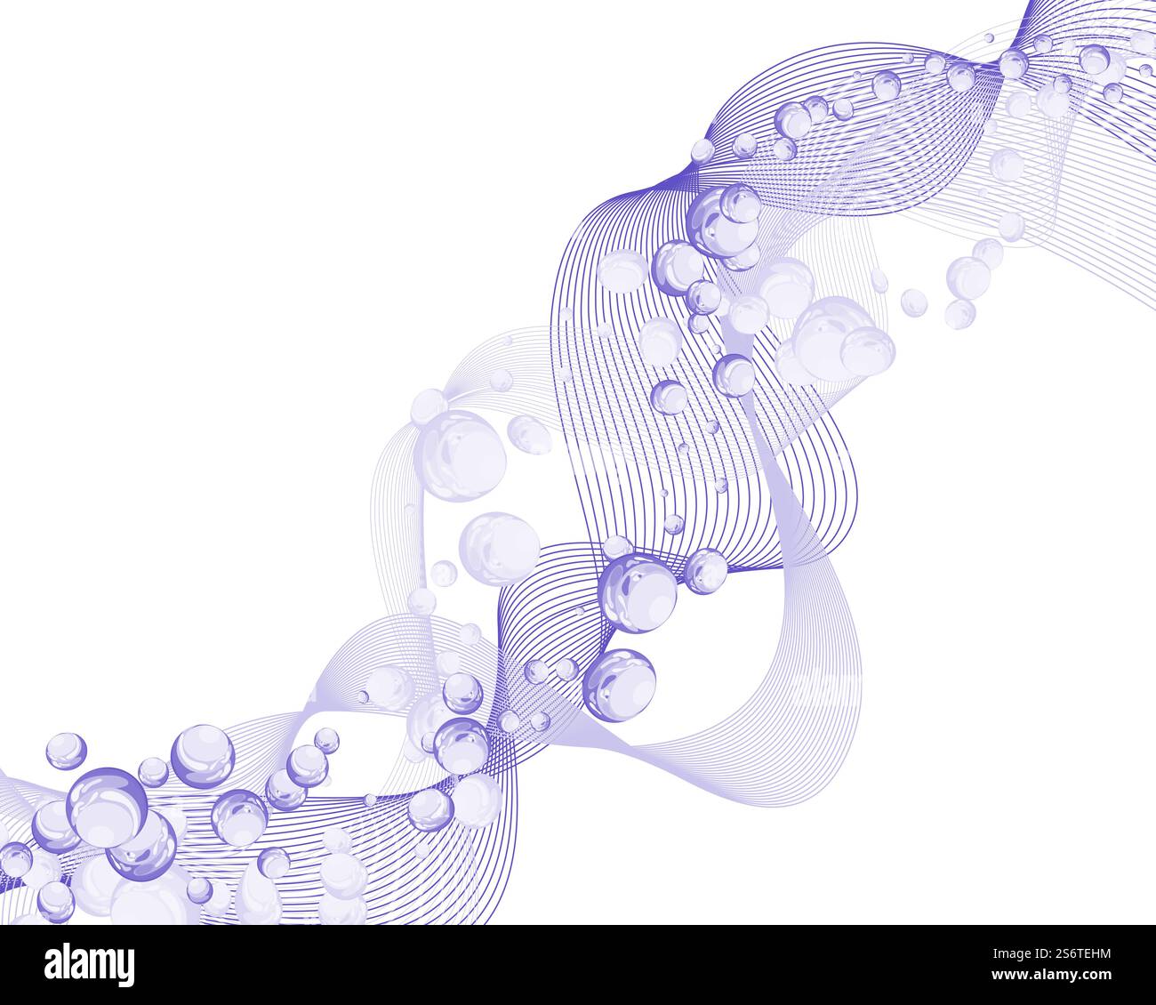 Abstract wave element from thin lines. Stylized line art background in ...