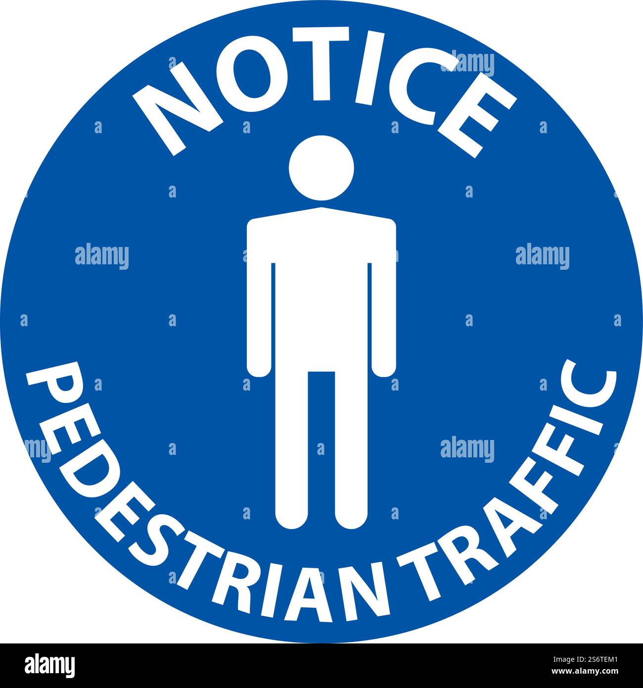Pedestrian Traffic Hazard Notice Sign Stock Vector Image & Art - Alamy