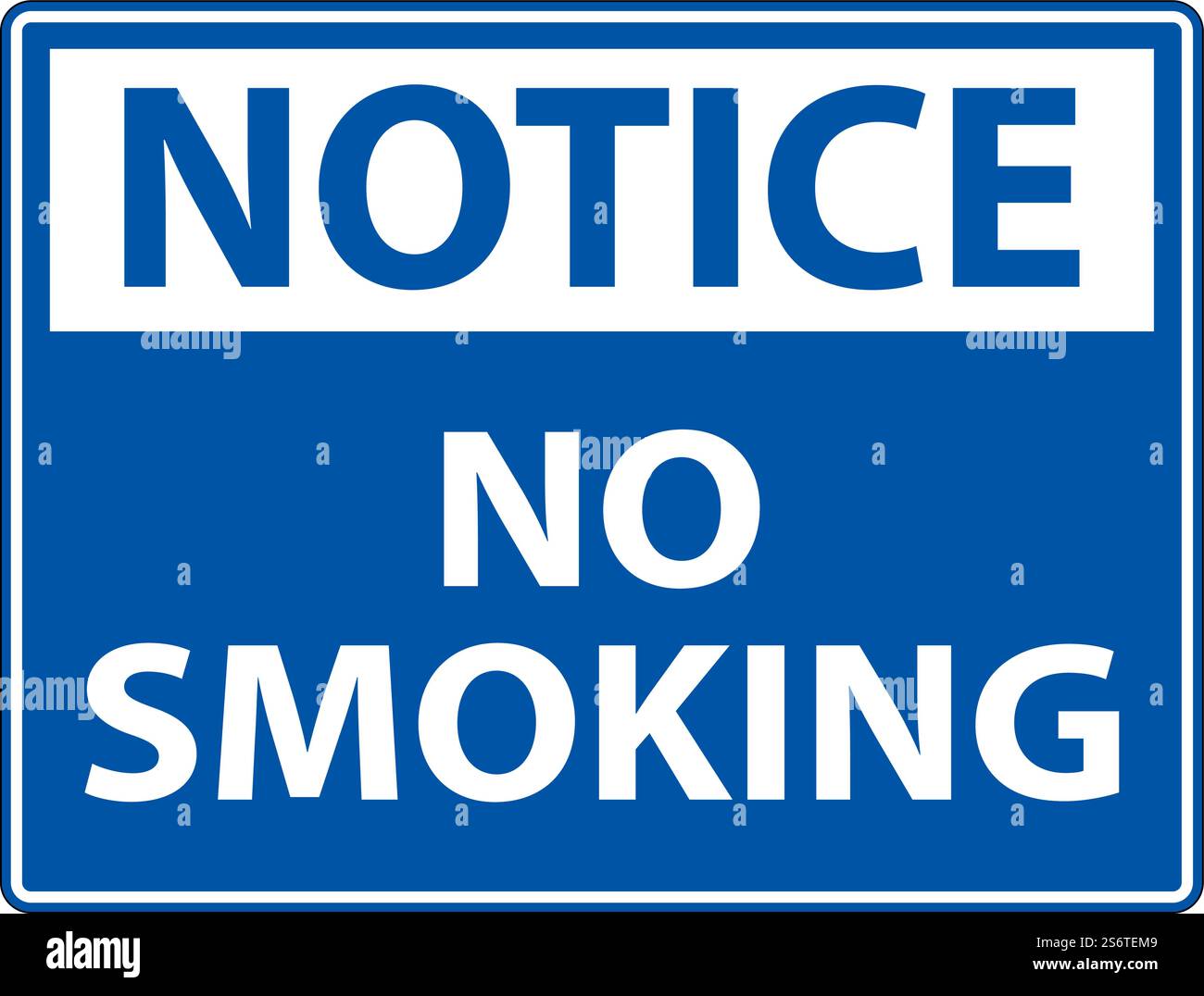 Notice No Smoking Symbol Sign On White Background Stock Vector Image ...