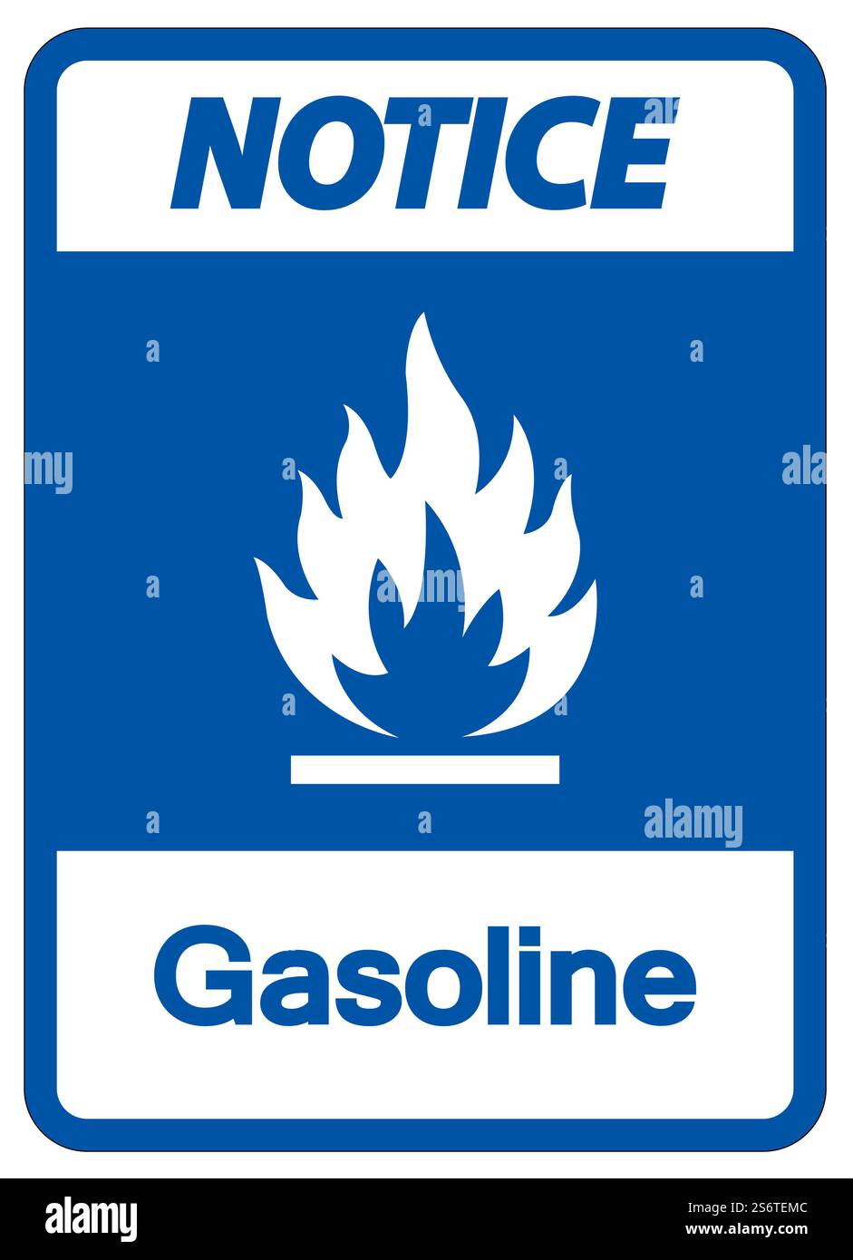 Notice Gasoline Symbol Sign On White Background Stock Vector Image ...