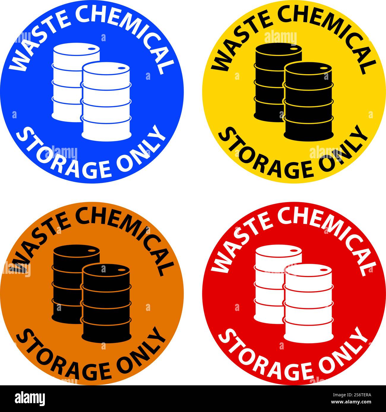 Waste Chemical Storage Only White Background Stock Vector Image & Art ...