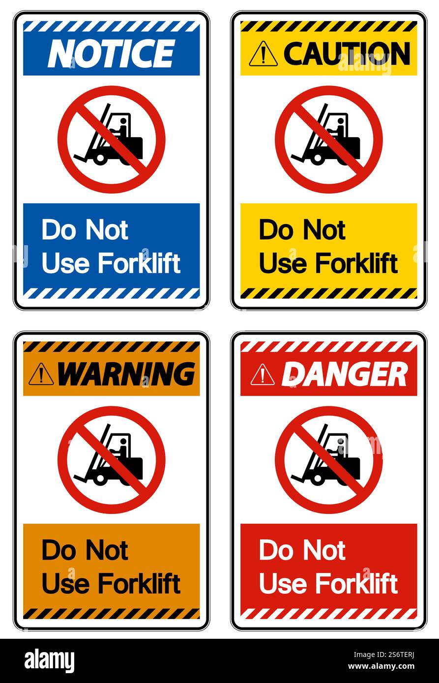 Do Not Use Forklift Sign On White Background Stock Vector Image & Art ...
