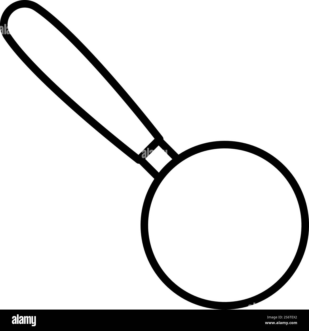 Magnifying Glass Icon. Bold outline design with editable stroke width ...