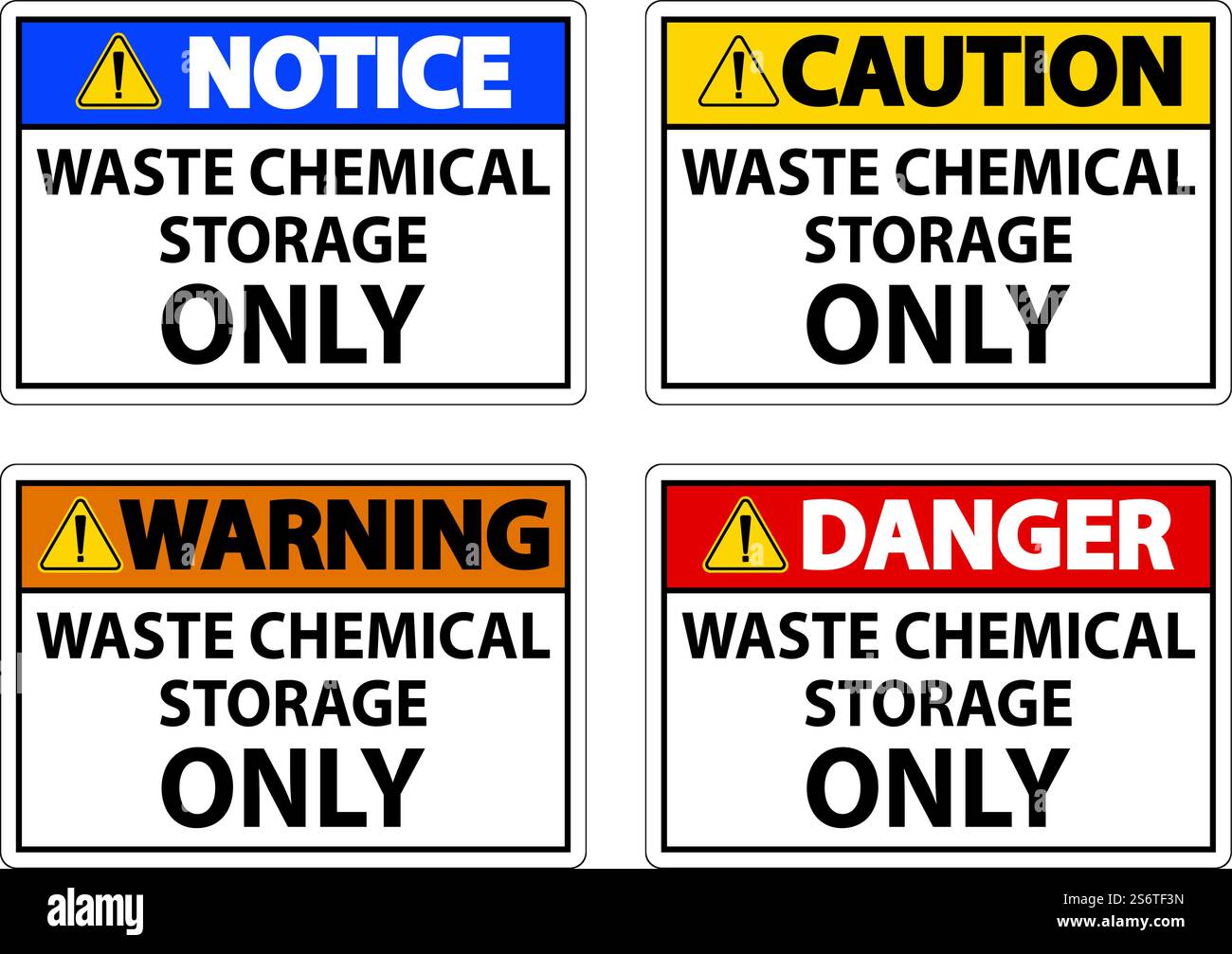 Waste Chemical Storage Only White Background Stock Vector Image & Art ...