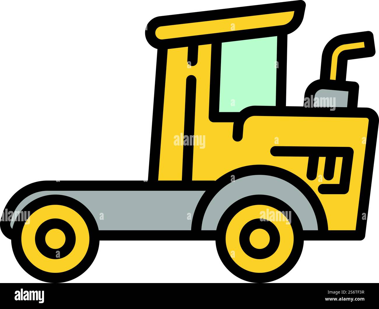 Agriculture machinery icon outline vector. Farm tractor. Combine ...