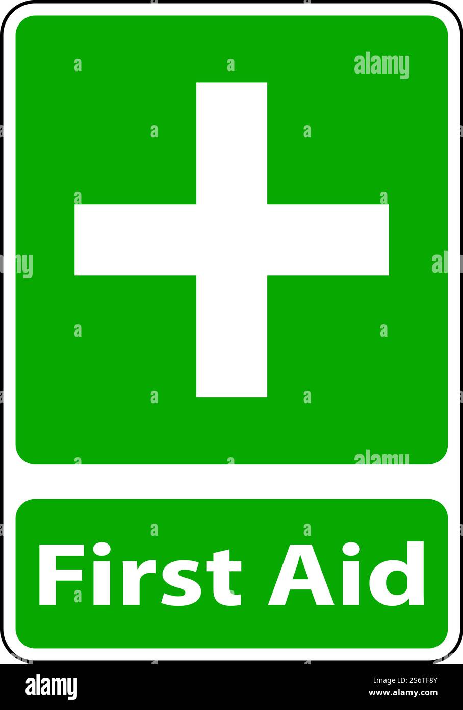 First Aid Station Sign on white background Stock Vector Image & Art - Alamy