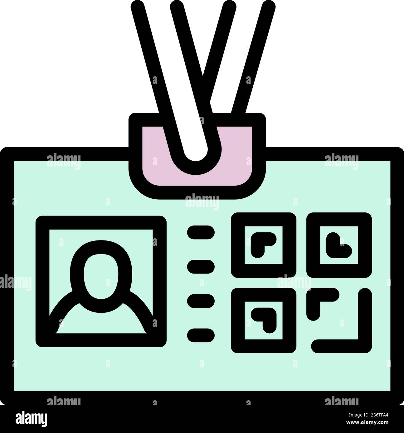 Qr Code Id Card Icon Outline Vector Mobile Scan Phone Barcode Qr Code Id Card Icon Outline