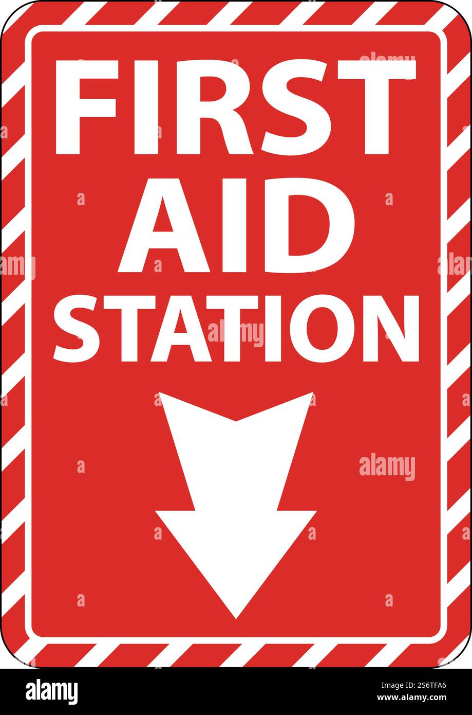 First Aid Station Sign on white background Stock Vector Image & Art - Alamy