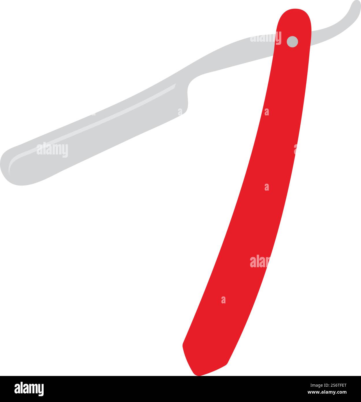 Shaving razor flat color Stock Vector Images - Alamy