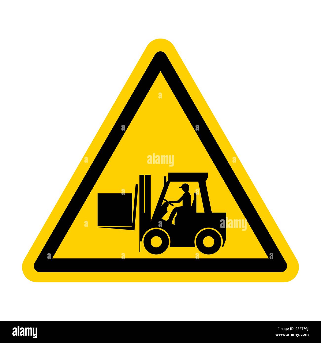 Forklift truck sign,Hazard warning forklift Stock Vector Image & Art ...