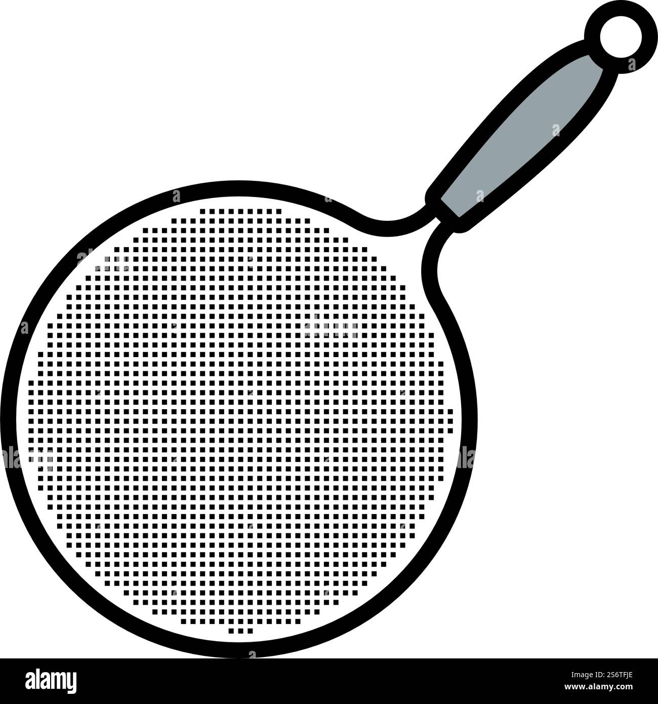Kitchen Colander Icon. Editable Bold Outline With Color Fill Design ...