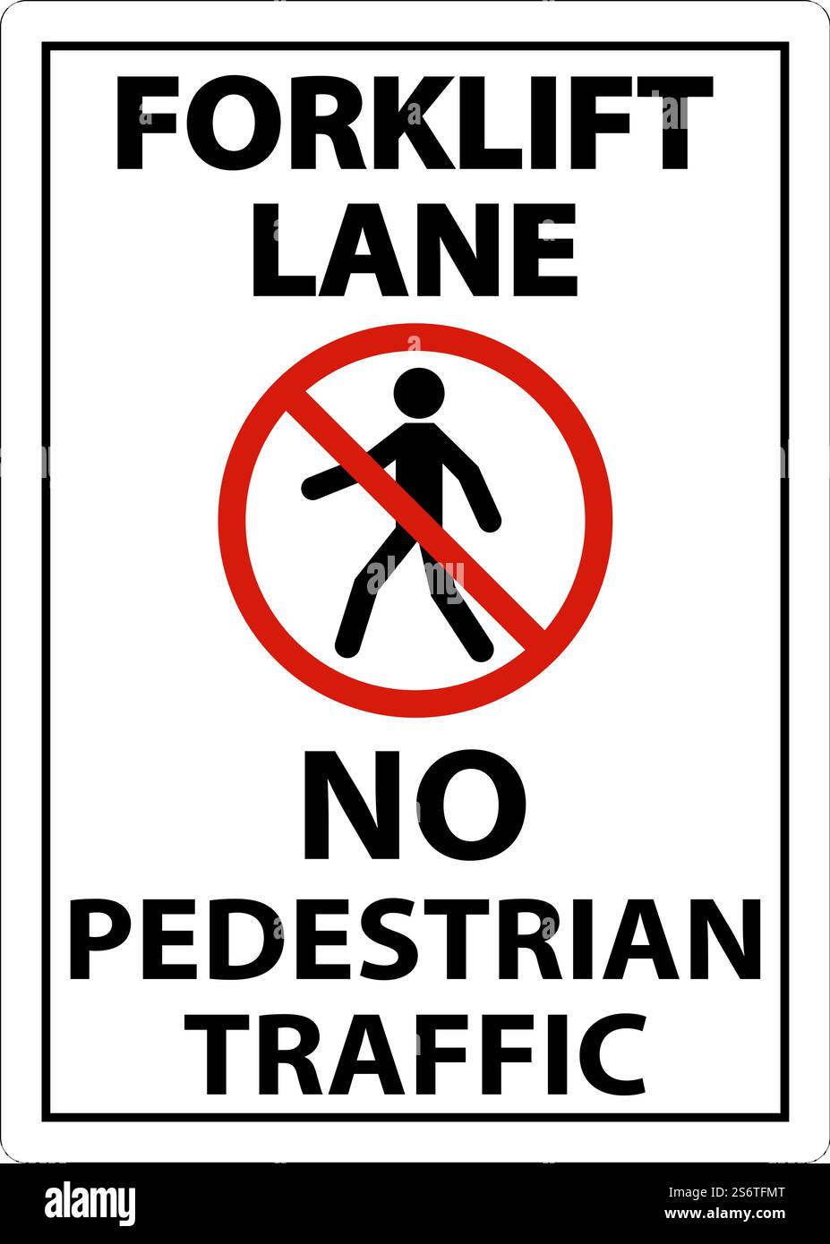 2-Way No Pedestrian Traffic Sign On White Background Stock Vector Image ...