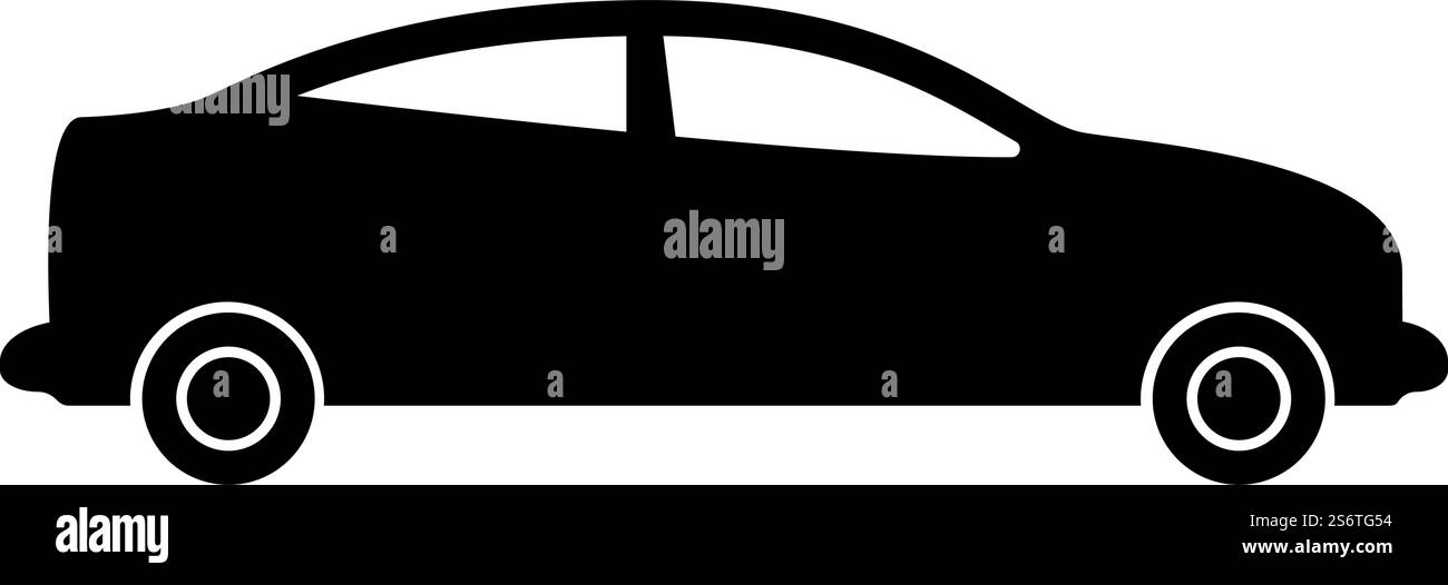 Car sedan icon black color vector illustration image flat style simple ...