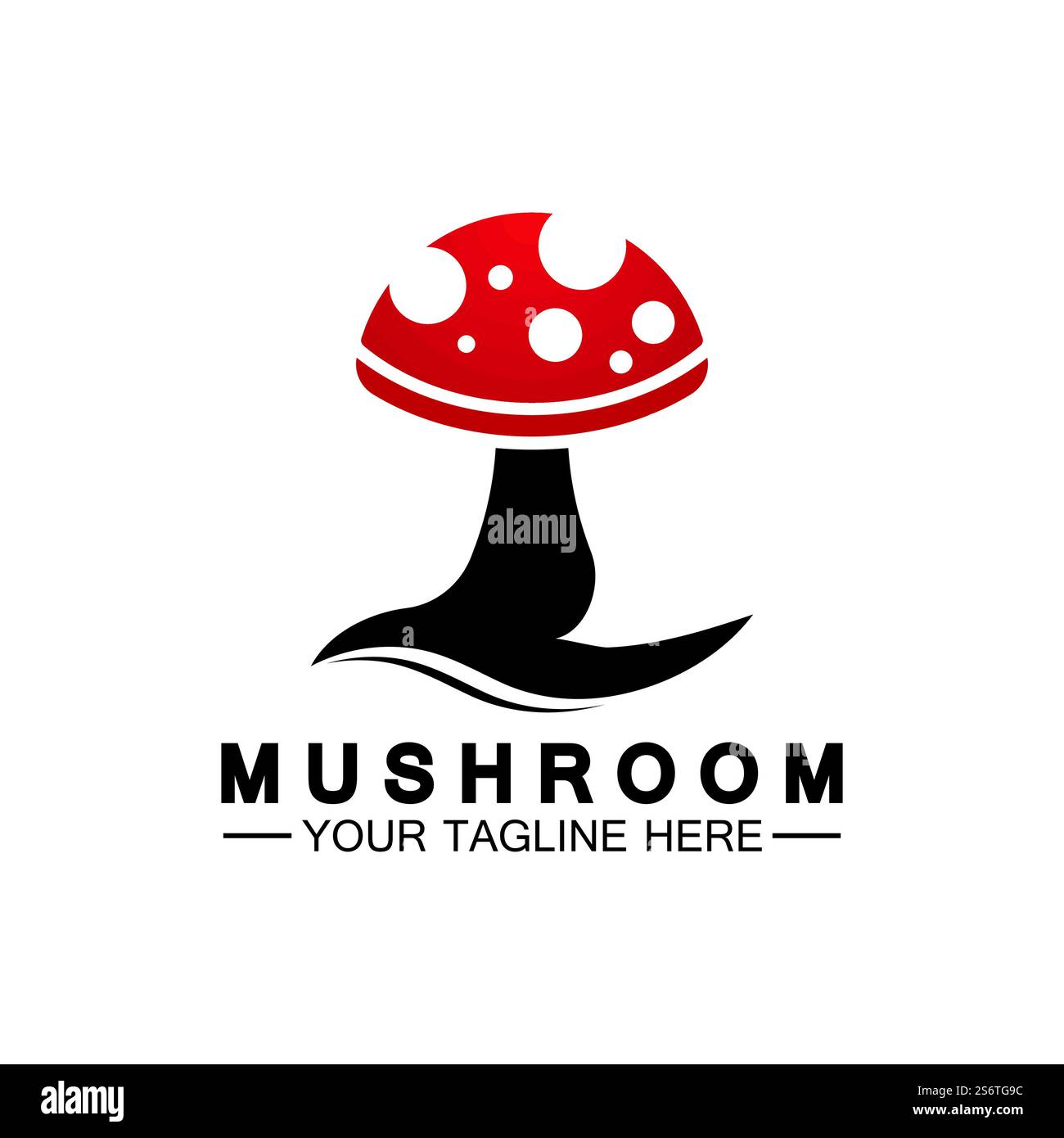 Mushroom Logo Vector Simple & Modern or Agriculture Organic Food Design ...
