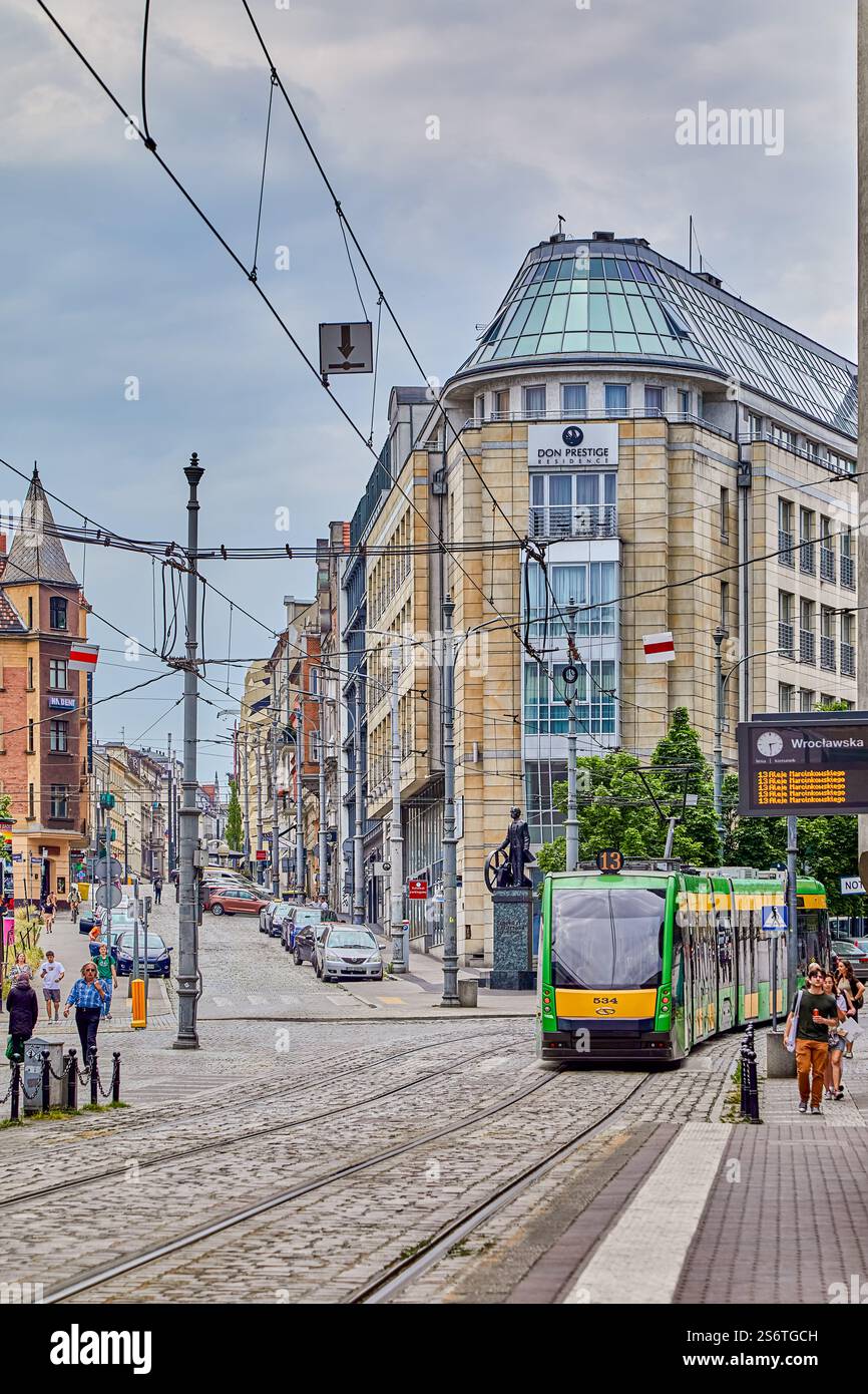Electric City Tram transporting people around the tramways in the city ...