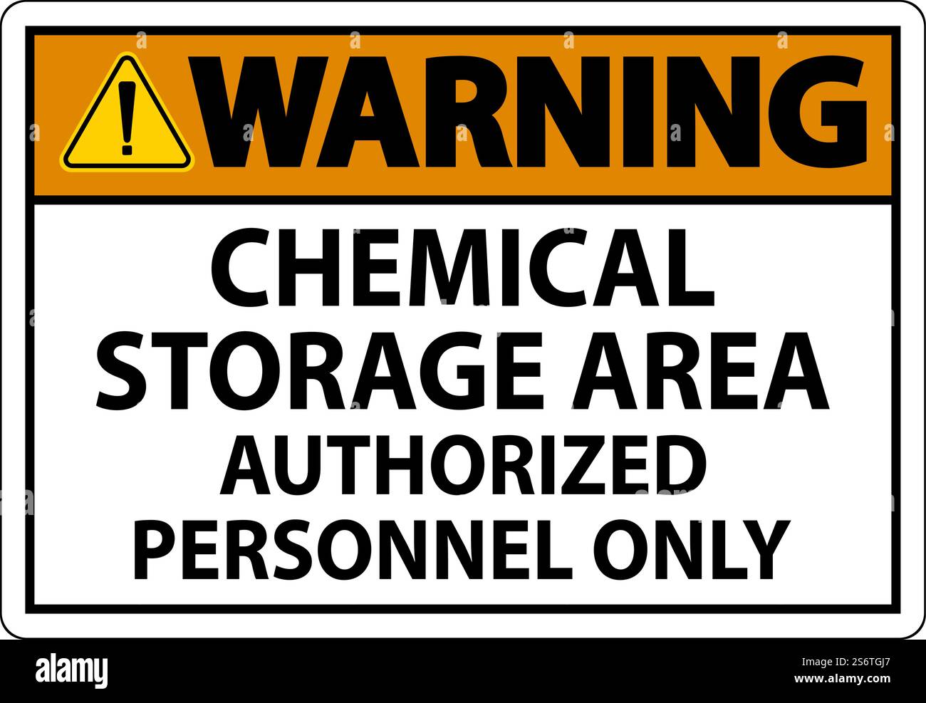 Warning Chemical Storage Area Authorized Personnel Only Symbol Sign Stock Vector Image & Art - Alamy