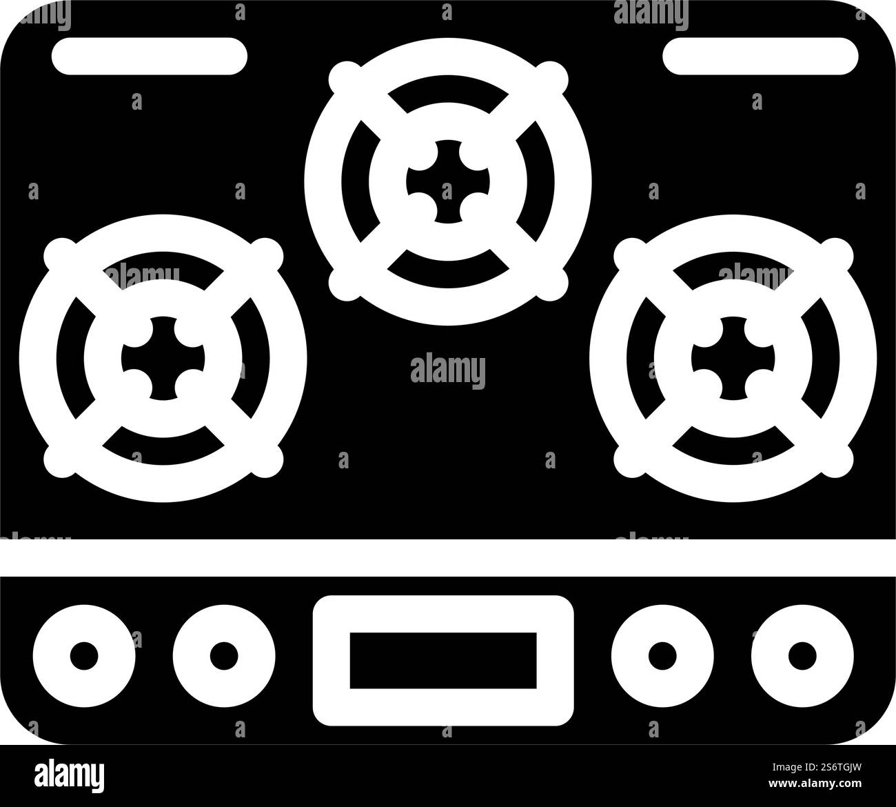 stove kitchen equipment glyph icon vector. stove kitchen equipment sign ...