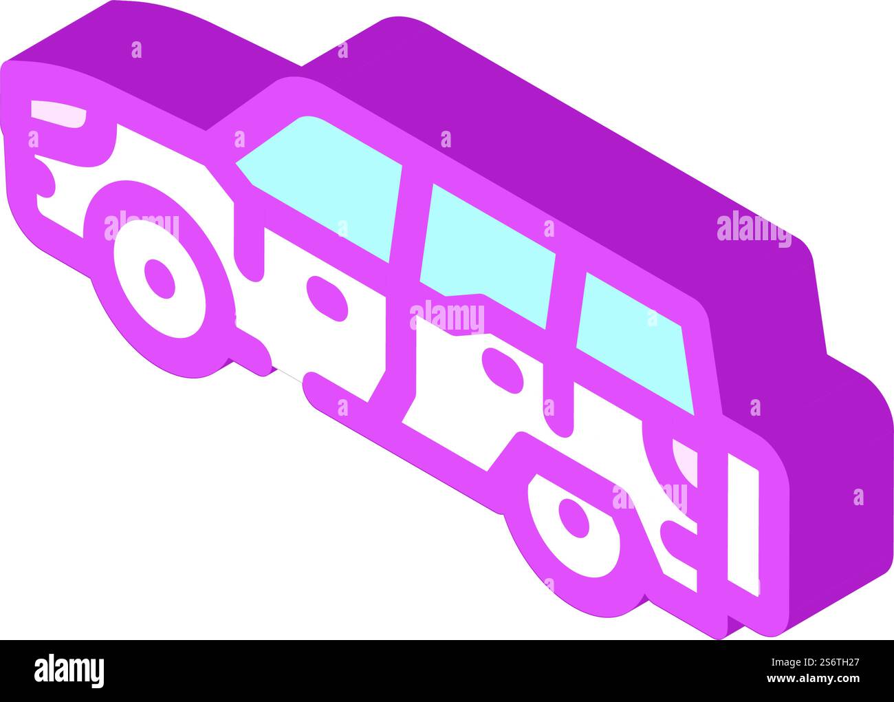 suv high cross car isometric icon vector. suv high cross car sign ...