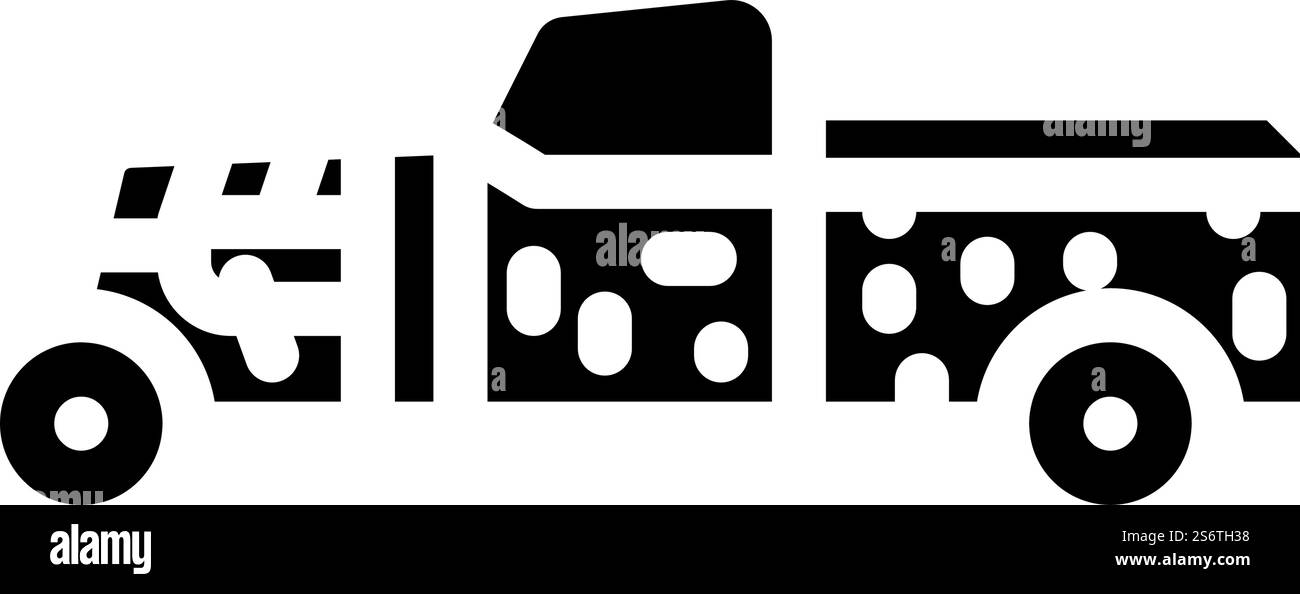 rat rod car glyph icon vector. rat rod car sign. isolated contour ...
