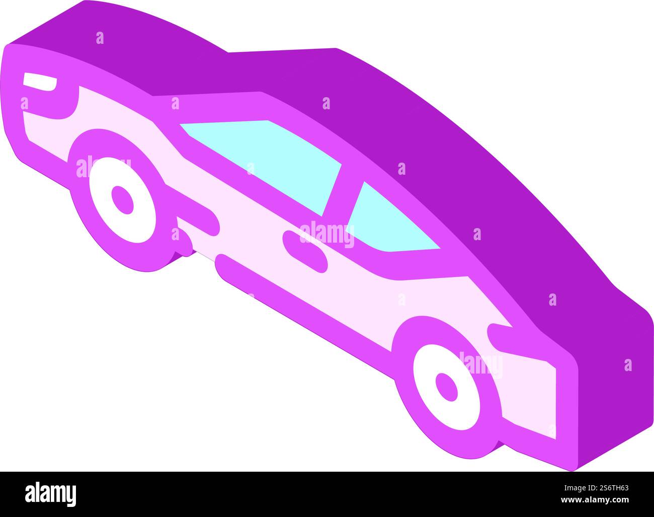 grand tourer car isometric icon vector. grand tourer car sign. isolated ...