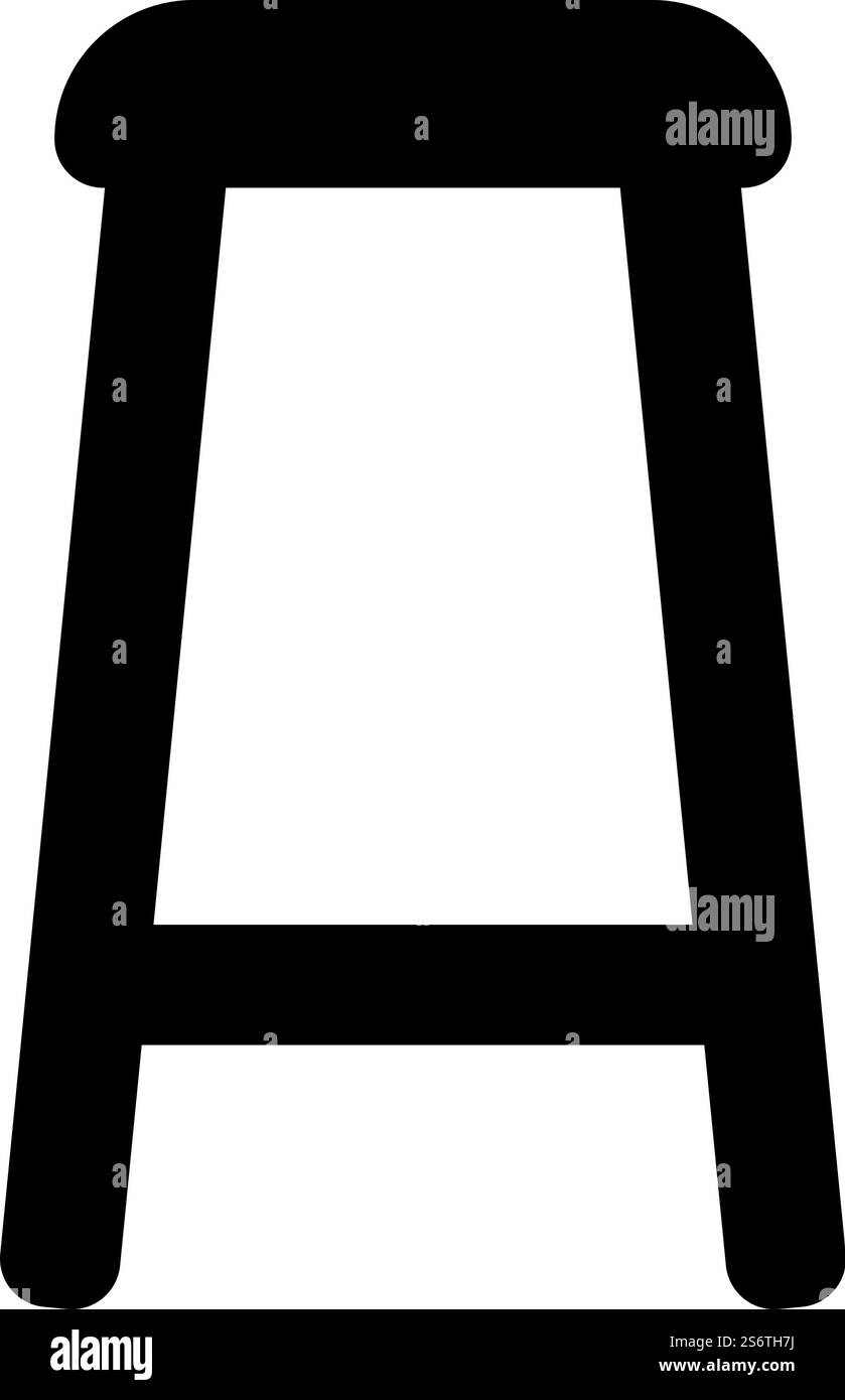 Stool icon black color vector illustration image flat style simple ...