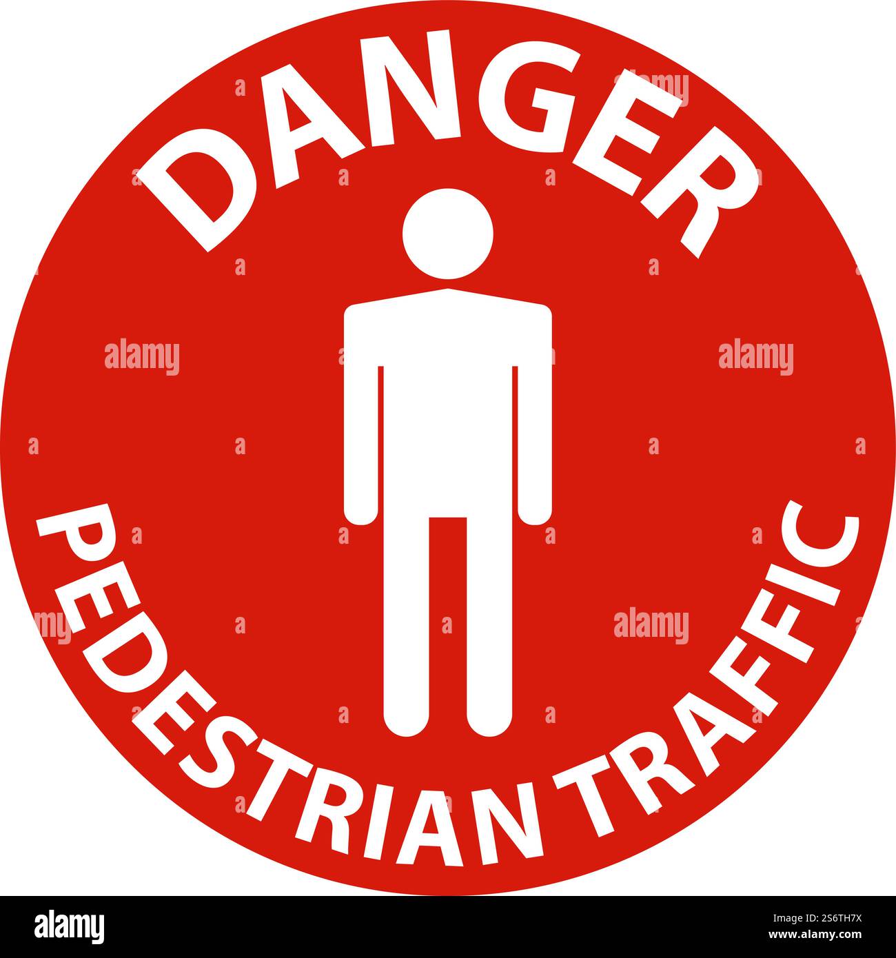 Pedestrian Traffic Hazard Danger Sign Stock Vector Image & Art - Alamy
