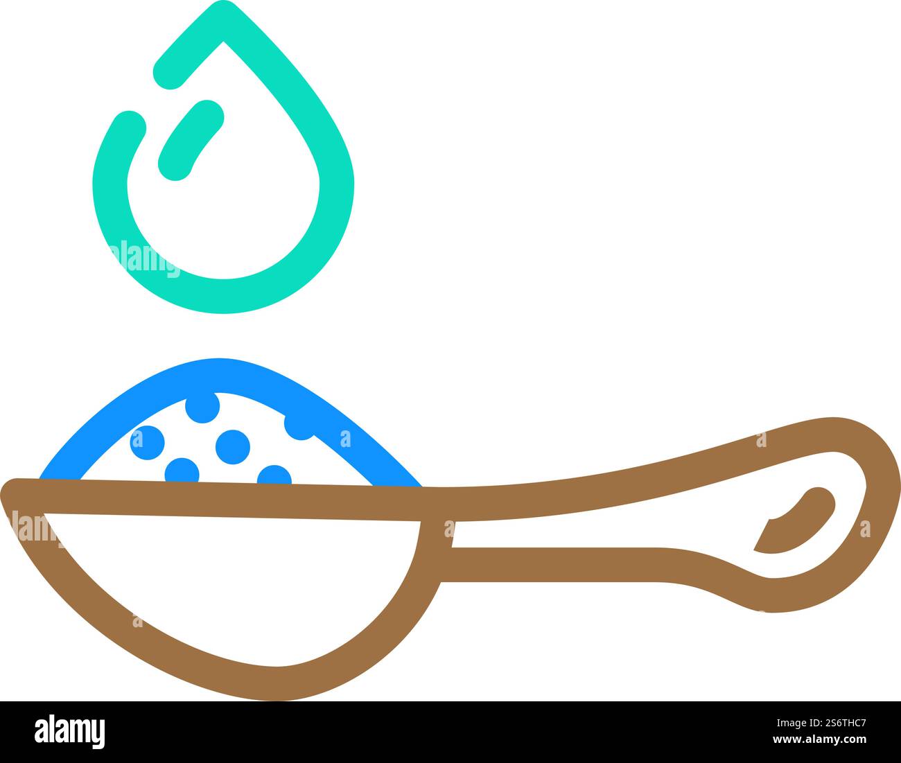 vinegar and soda color icon vector. vinegar and soda sign. isolated ...
