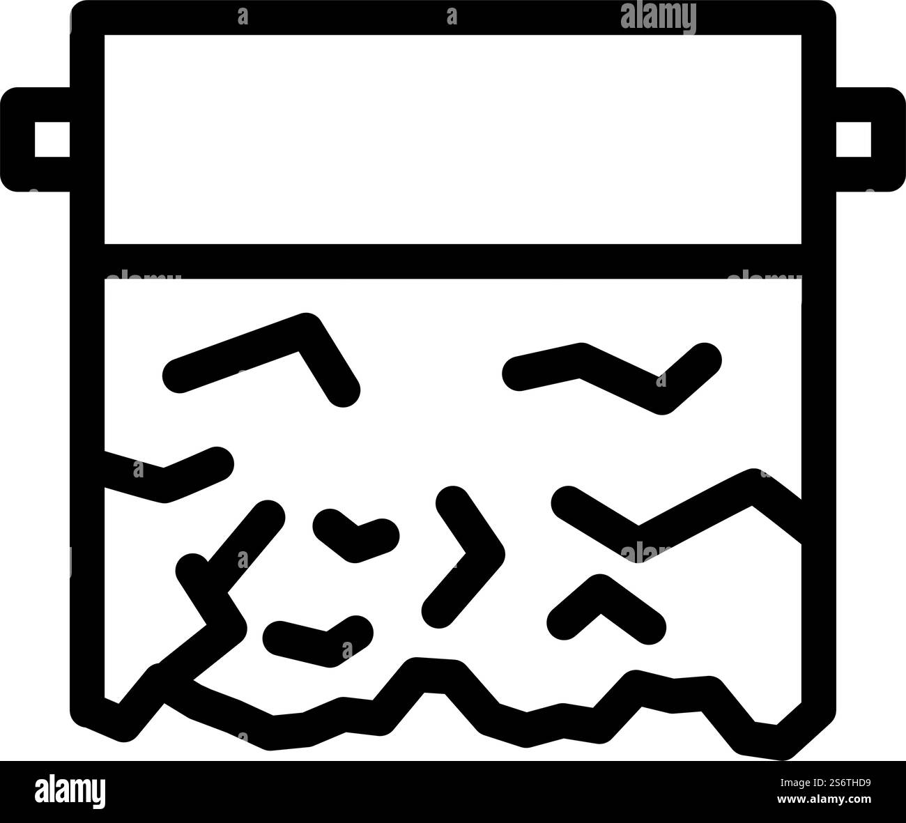 baking foil line icon vector. baking foil sign. isolated contour symbol ...