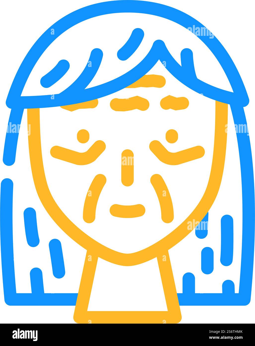 wrinkles of old skin color icon vector. wrinkles of old skin sign ...