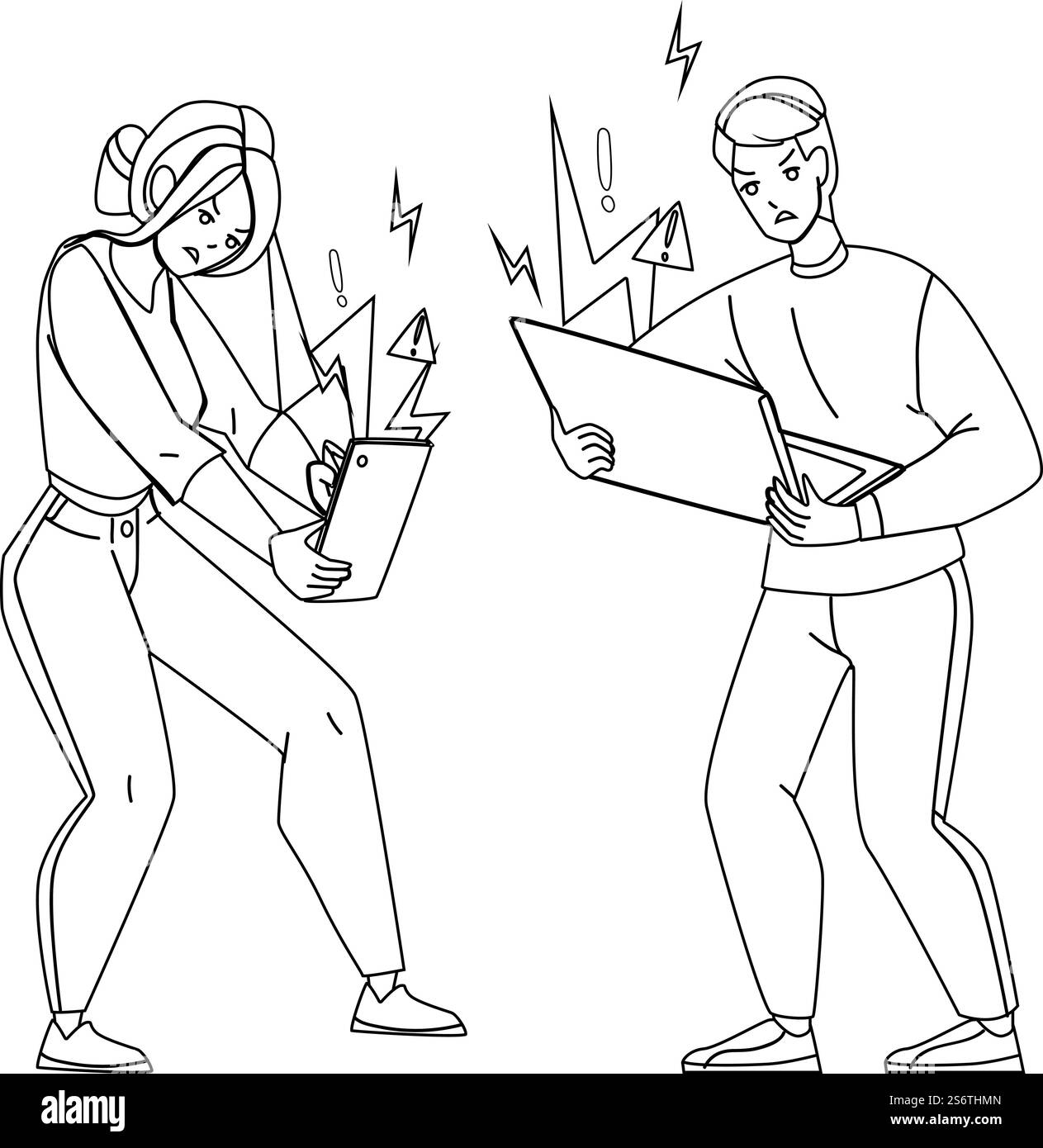 Direct message line icon Cut Out Stock Images & Pictures - Alamy