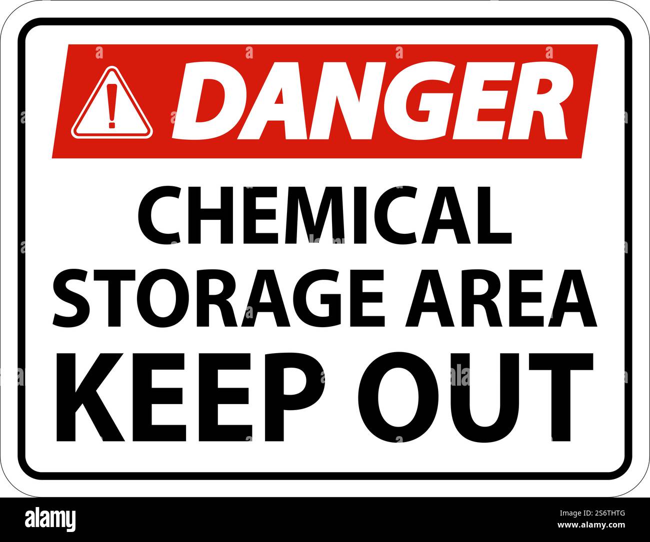 Danger Label Chemical Storage Area Keep Out Sign Stock Vector Image ...