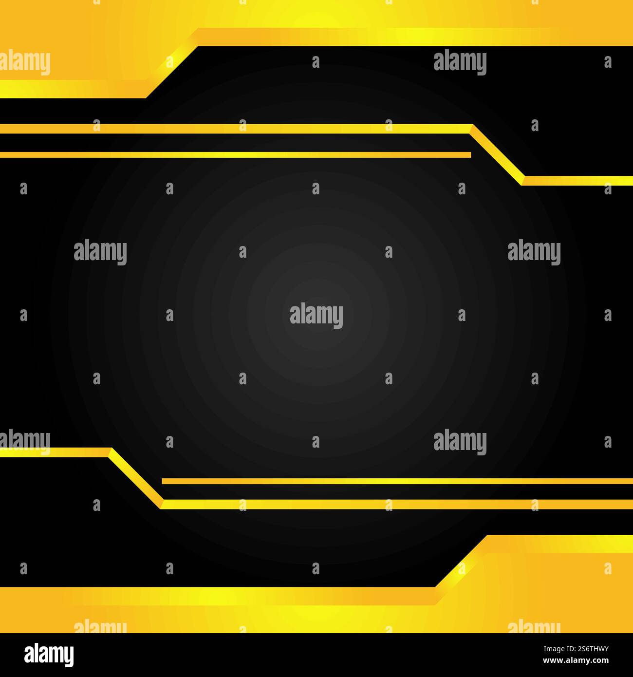 Construction metal background with black and yellow safety line vector ...