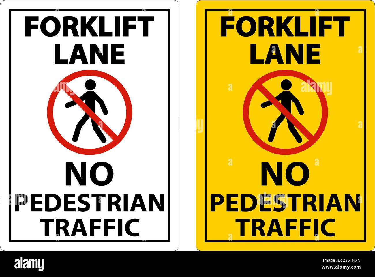 2-Way No Pedestrian Traffic Sign On White Background Stock Vector Image ...