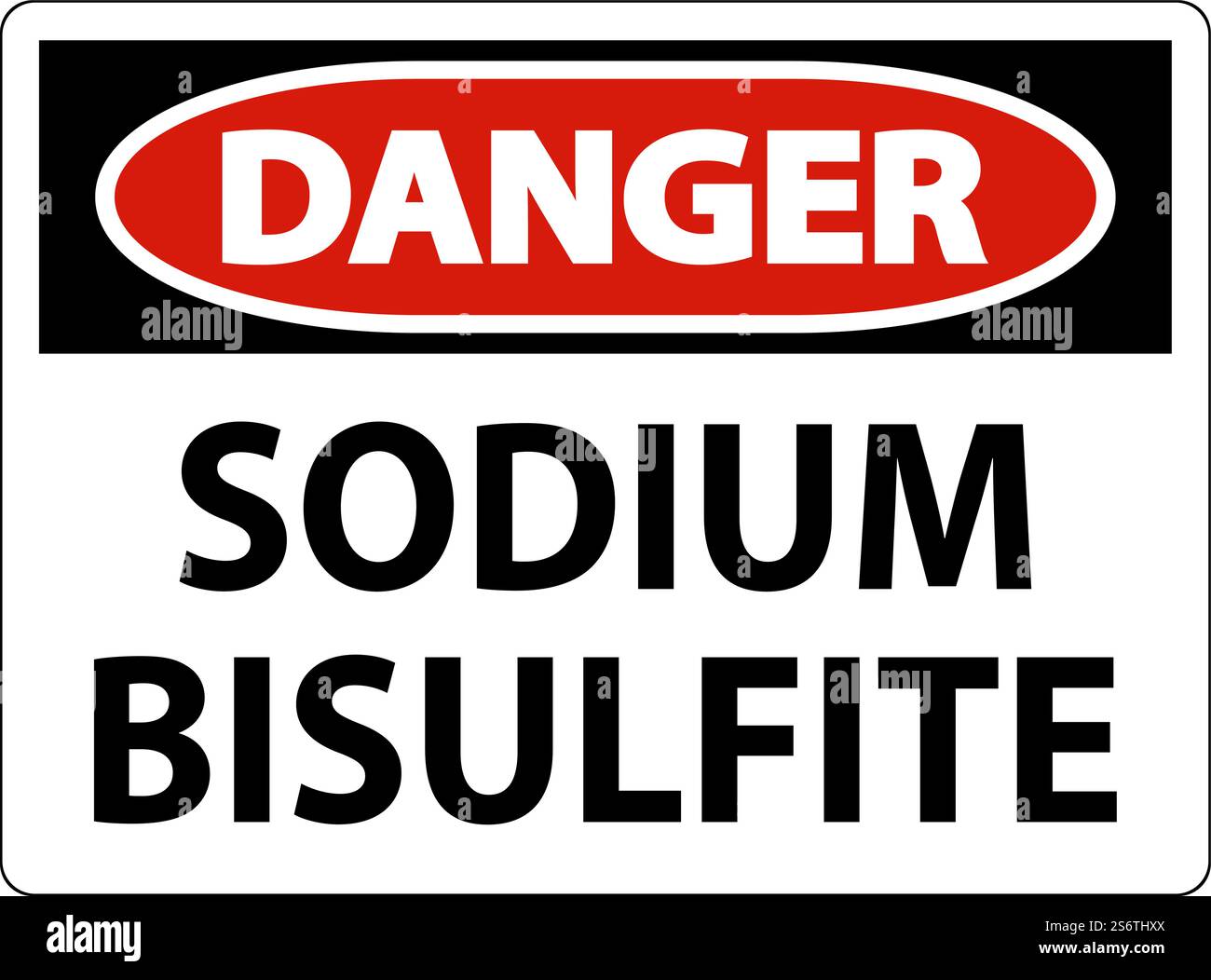 Chemical Danger Sign Sodium Bisulfite Label Stock Vector Image & Art ...