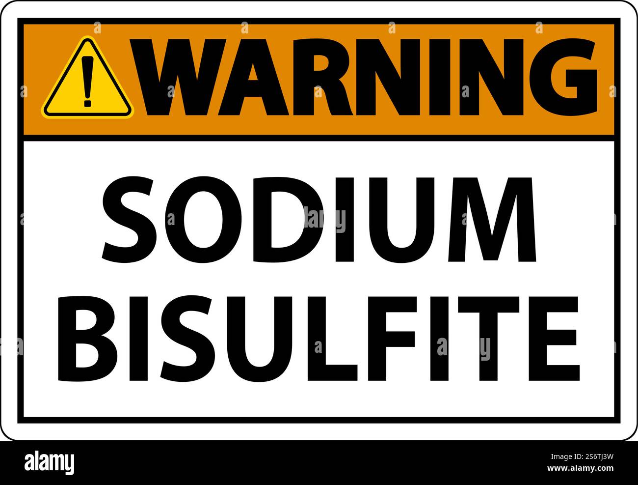 Chemical Warning Sign Sodium Bisulfite Label Stock Vector Image & Art ...