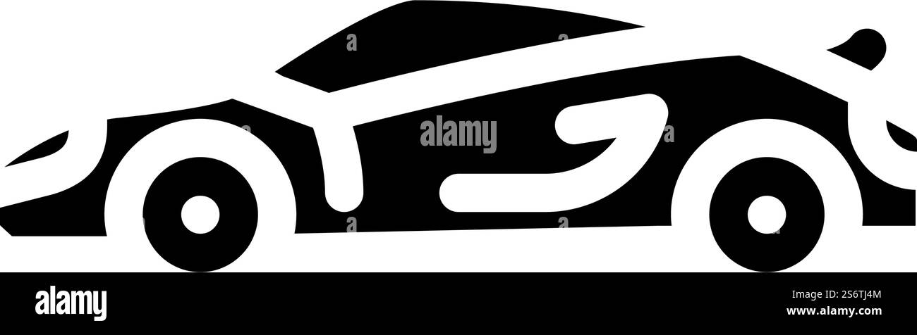 sportscar high speed transport glyph icon vector. sportscar high speed ...