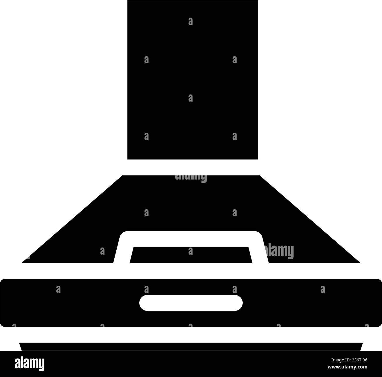 cooker hood glyph icon vector. cooker hood sign. isolated contour ...