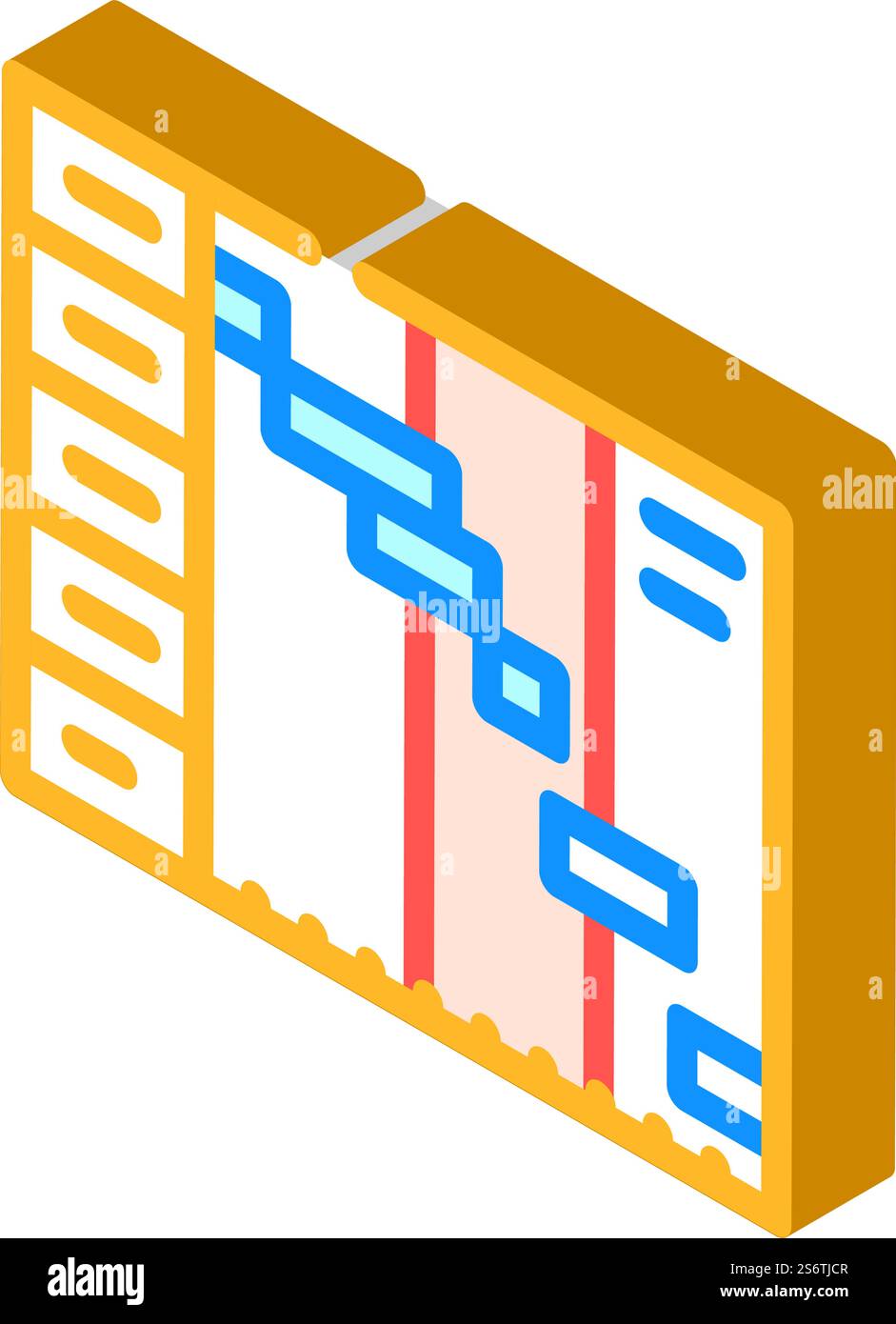 plan of time and tasks isometric icon vector. plan of time and tasks ...