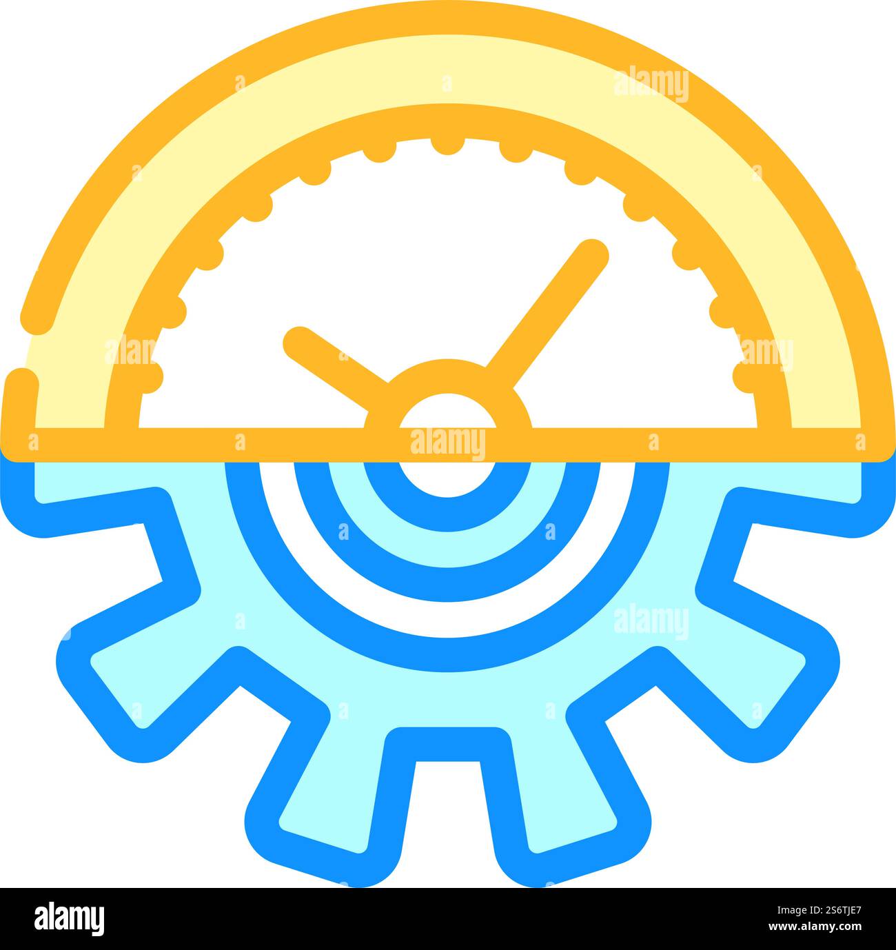 gear time planning process color icon vector. gear time planning ...