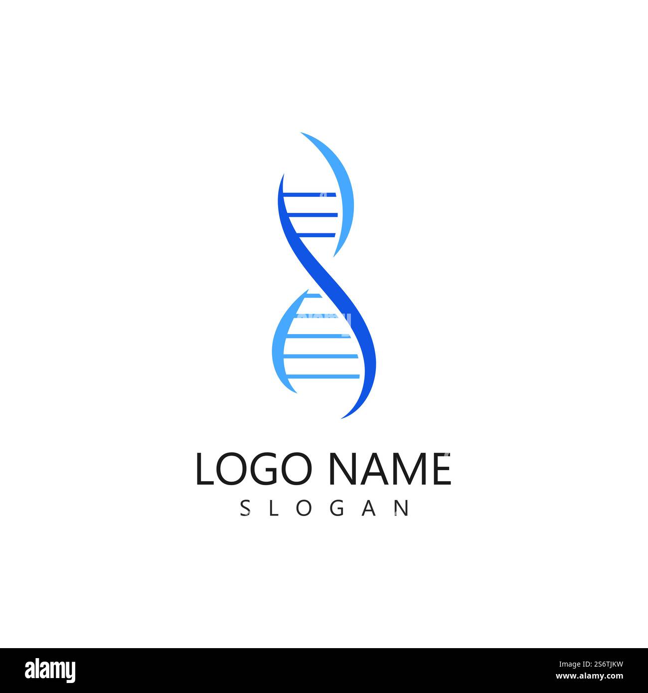 DNA Genetic Logo Icon Design Template Vector Stock Vector Image & Art ...
