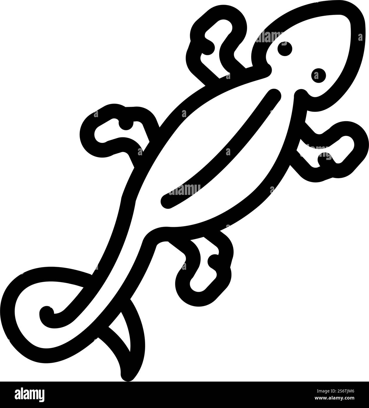 lizard animal line icon vector. lizard animal sign. isolated contour ...