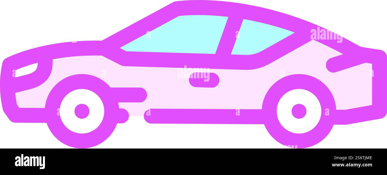 grand tourer car color icon vector. grand tourer car sign. isolated ...