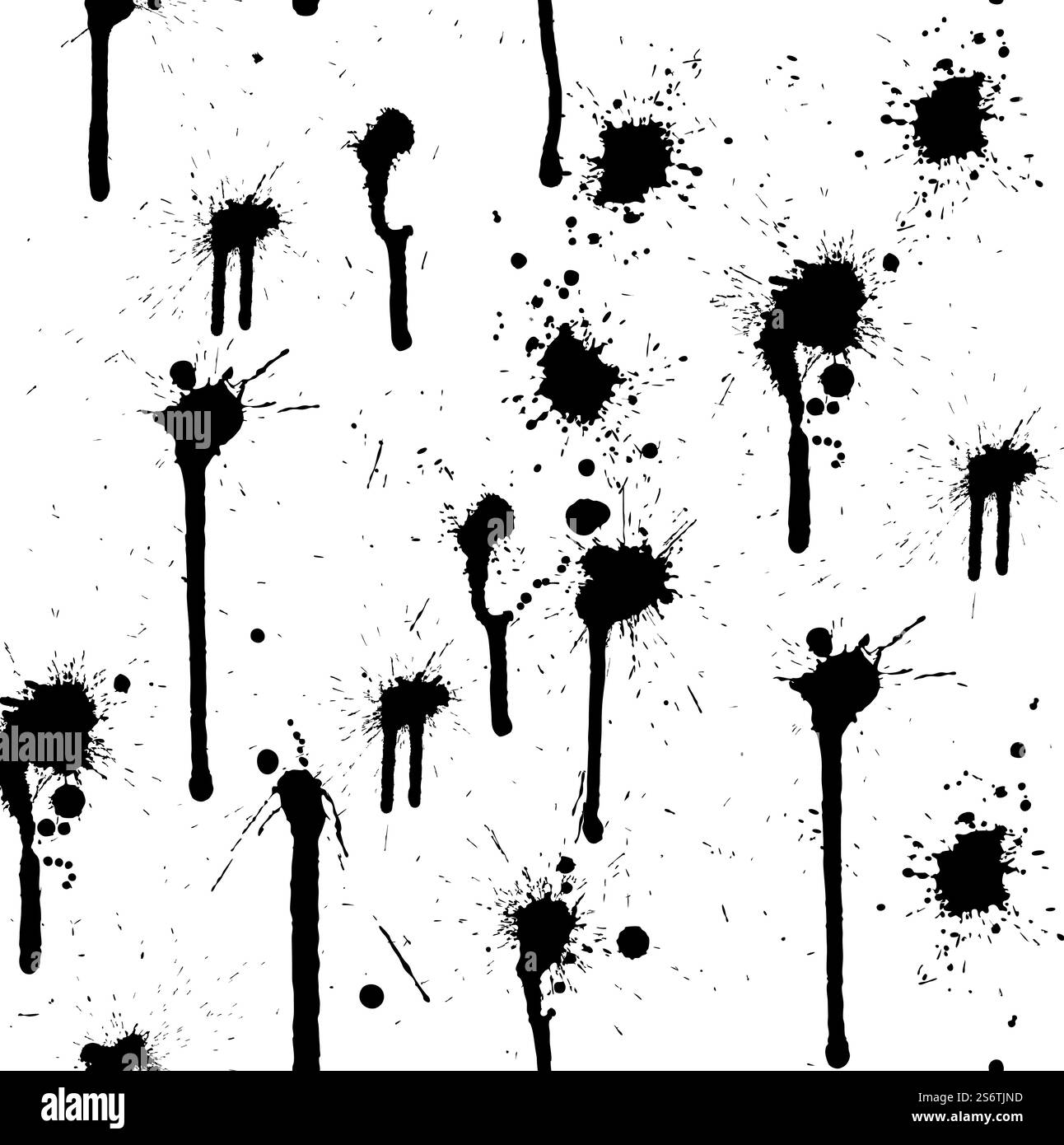 Abstract grunge seamless pattern. Realistic blobs, blots, vuvvles from ...